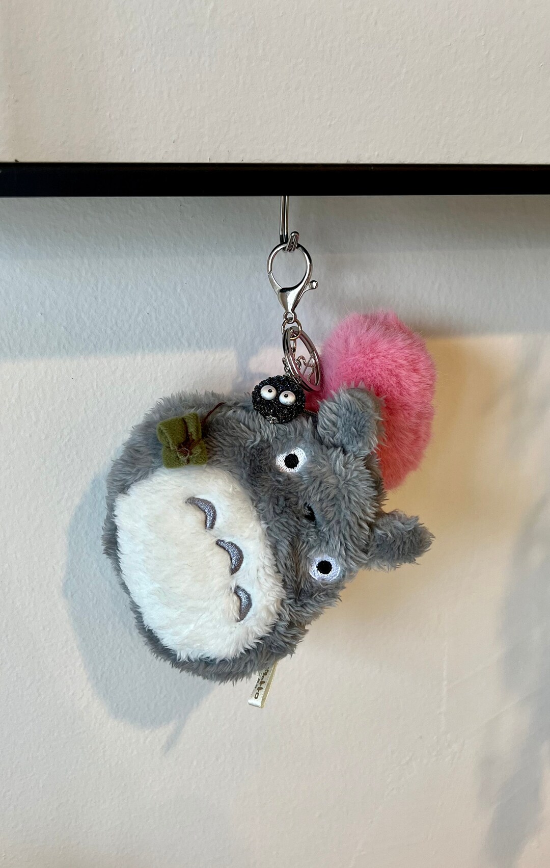 My Neighbor Totoro Soot Sprite Faux Fur Plushie Coin Purse Bag Charm - Etsy