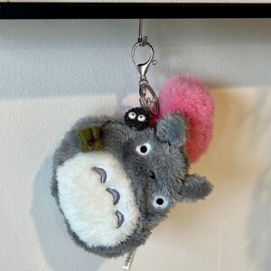 My Neighbor Totoro Soot Sprite Faux Fur Plushie Coin Purse Bag Charm - Etsy
