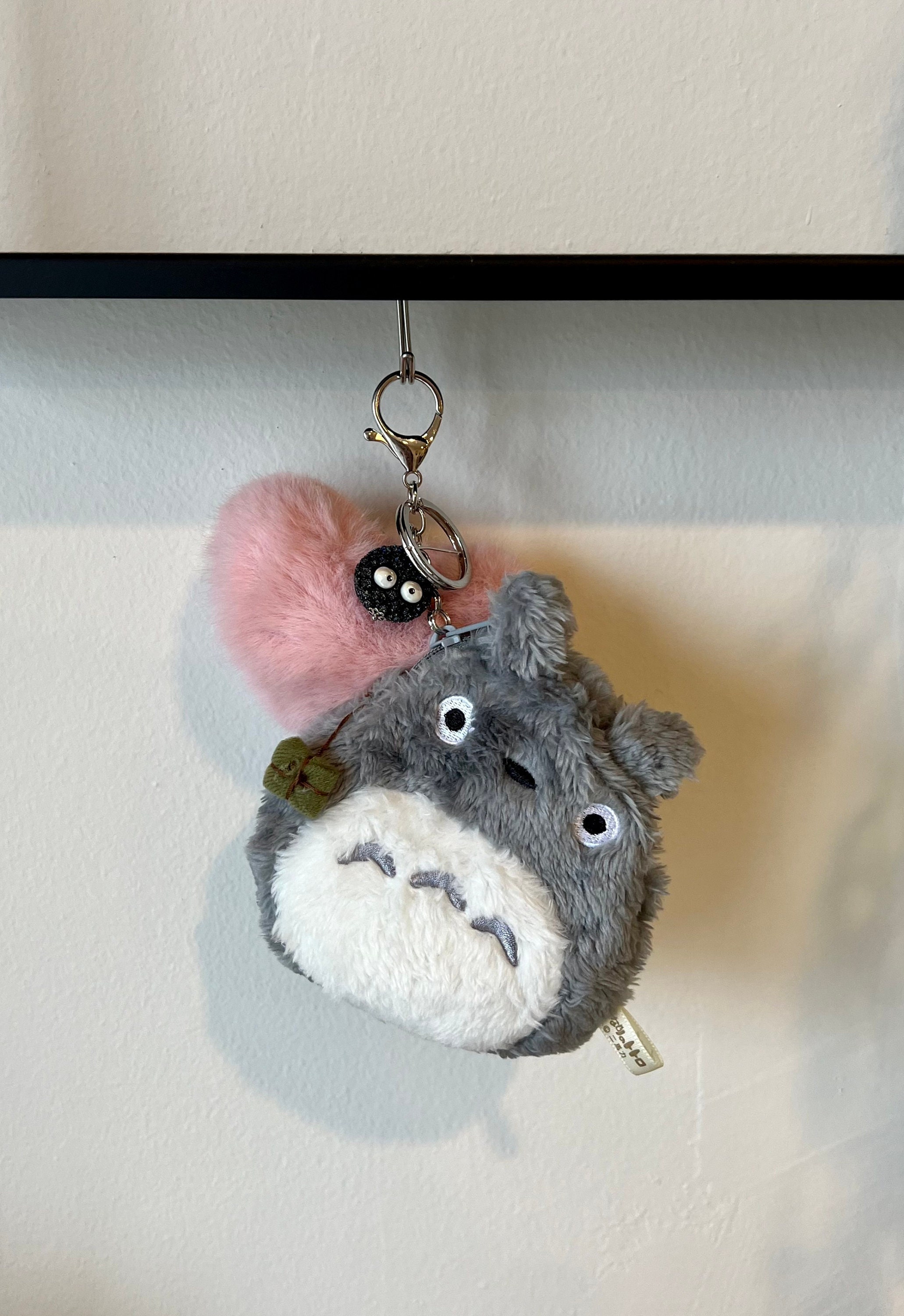 My Neighbor Totoro Soot Sprite Faux Fur Plushie Coin Purse Bag Charm - Etsy