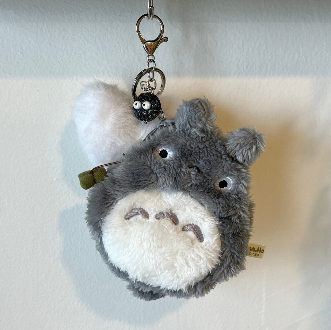 My Neighbor Totoro Soot Sprite Faux Fur Plushie Coin Purse Bag Charm - Etsy