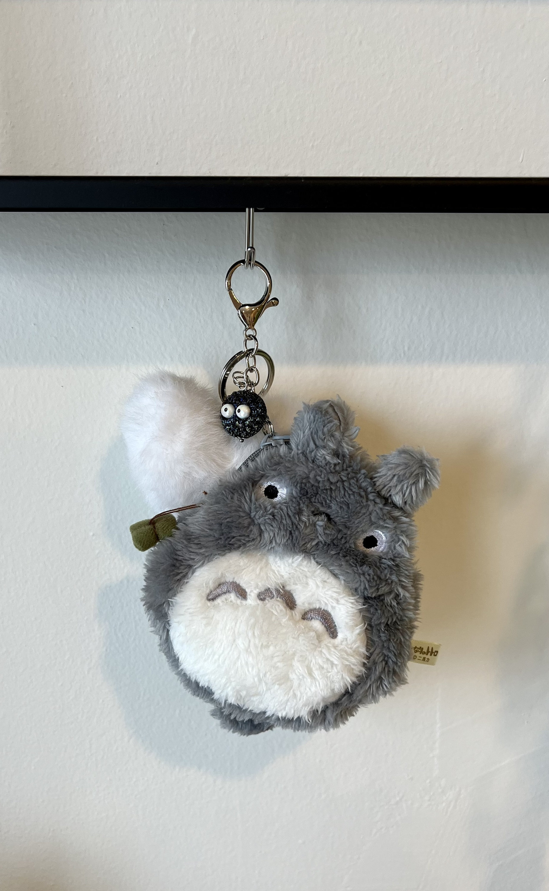 My Neighbor Totoro Soot Sprite Faux Fur Plushie Coin Purse Bag Charm - Etsy