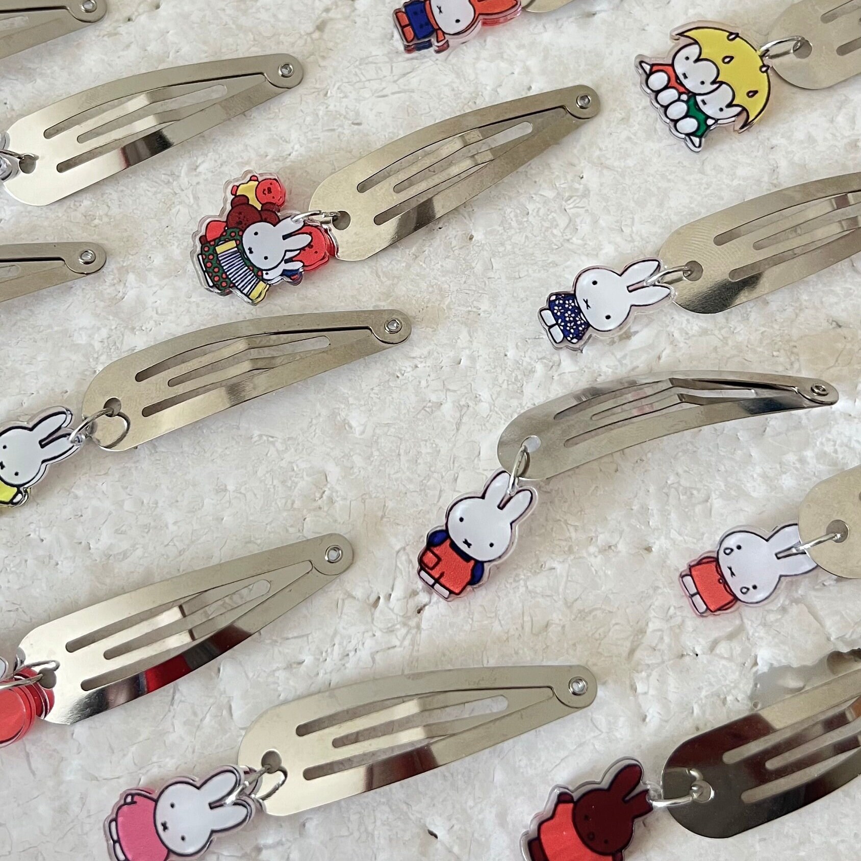 Surprise Bag Miffy Hair Clips Dangling Miffy Hair Clips Kawaii Cute ...