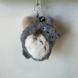 My Neighbor Totoro Soot Sprite Faux Fur Plushie Coin Purse Bag Charm - Etsy