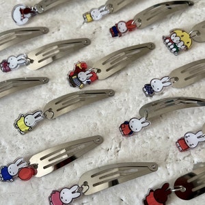 Surprise Bag Miffy Hair Clips Dangling Miffy Hair Clips Kawaii Cute ...