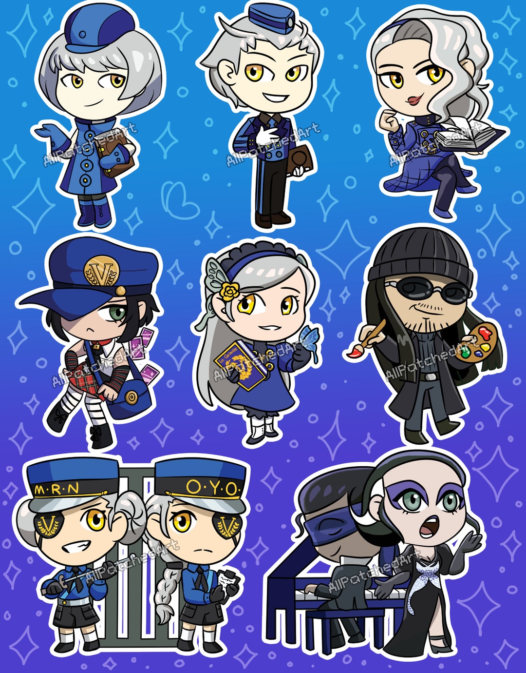 Persona Velvet Room Glitter Epoxy Acrylic Charm - Etsy