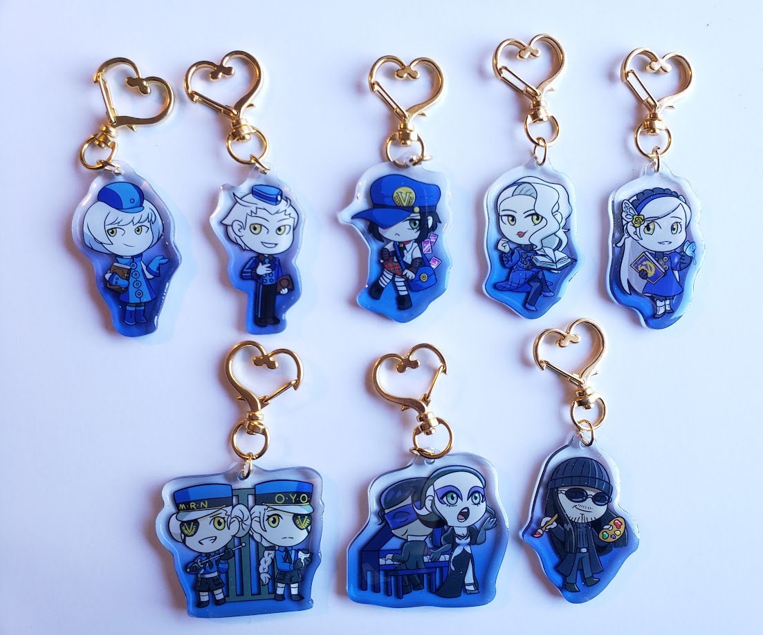 Persona Velvet Room Glitter Epoxy Acrylic Charm - Etsy