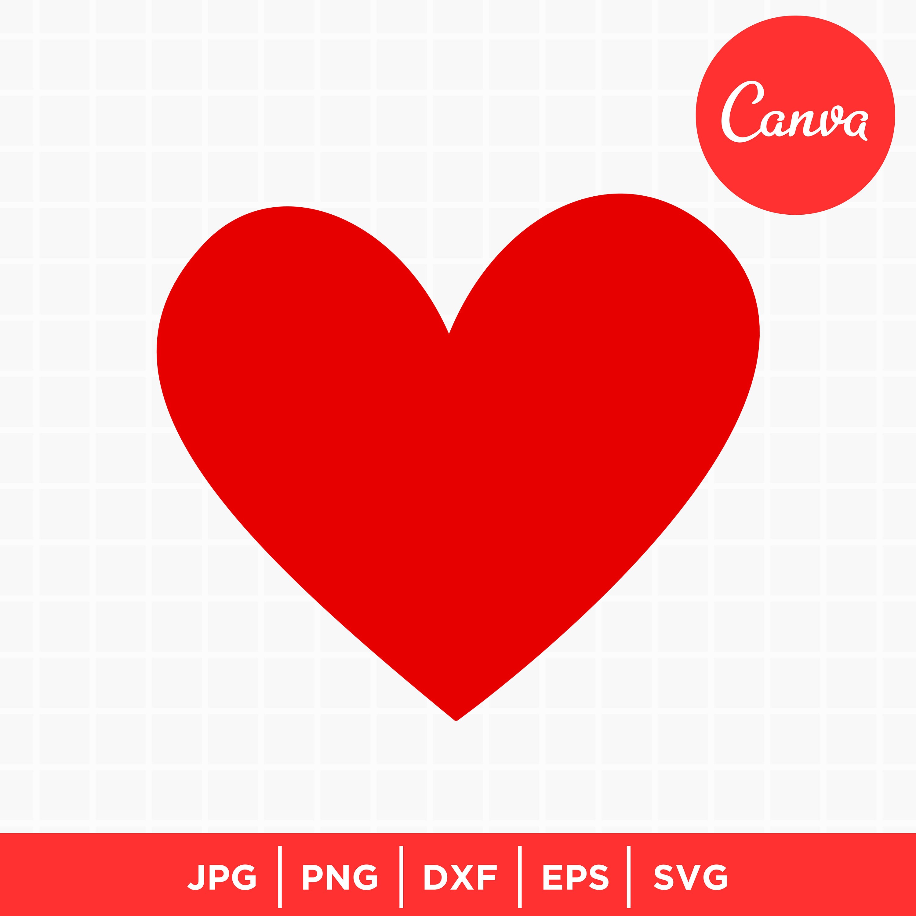 Heart SVG - for Engrave, Shirt Design, Mug or Cup, and More - Simple ...
