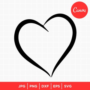 Heart SVG - for Engrave, Shirt Design, Mug or Cup, and More - Simple ...