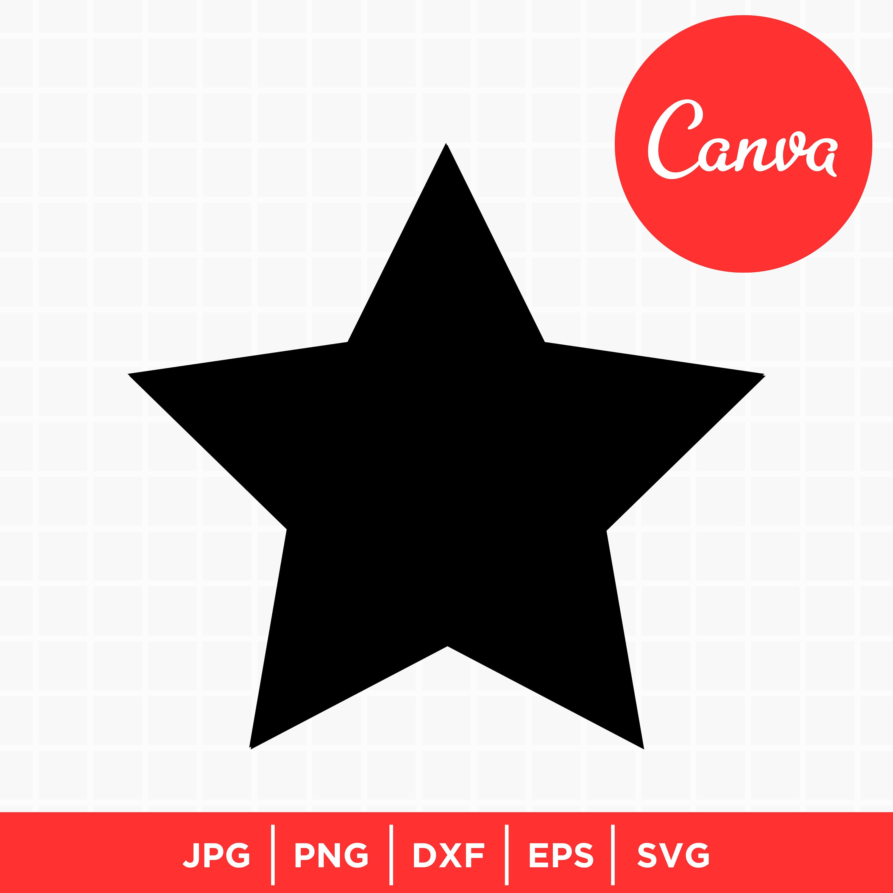 Star SVG - for Engrave, Shirt Design, Mug or Cup, and More - Simple ...