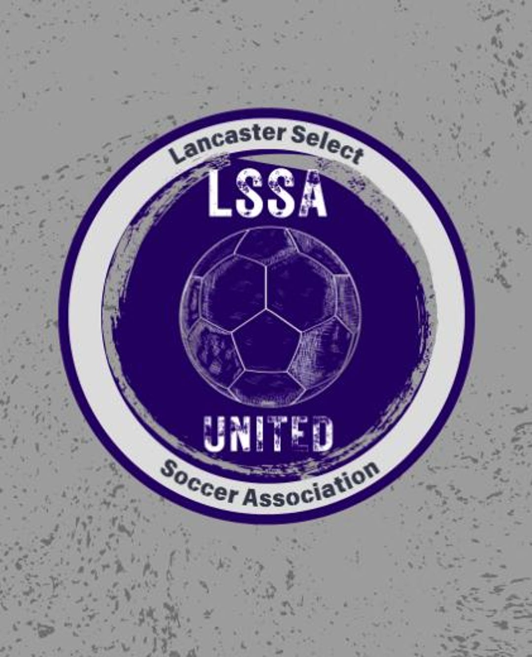 LSSA United Soccer Centered - in Light Blue, Minky Blanket, Stadium ...