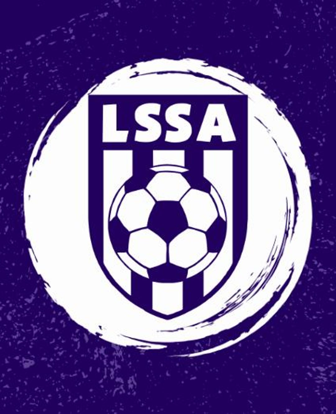 LSSA Logo Centered - in Light Blue, Minky Blanket, Stadium Blanket ...