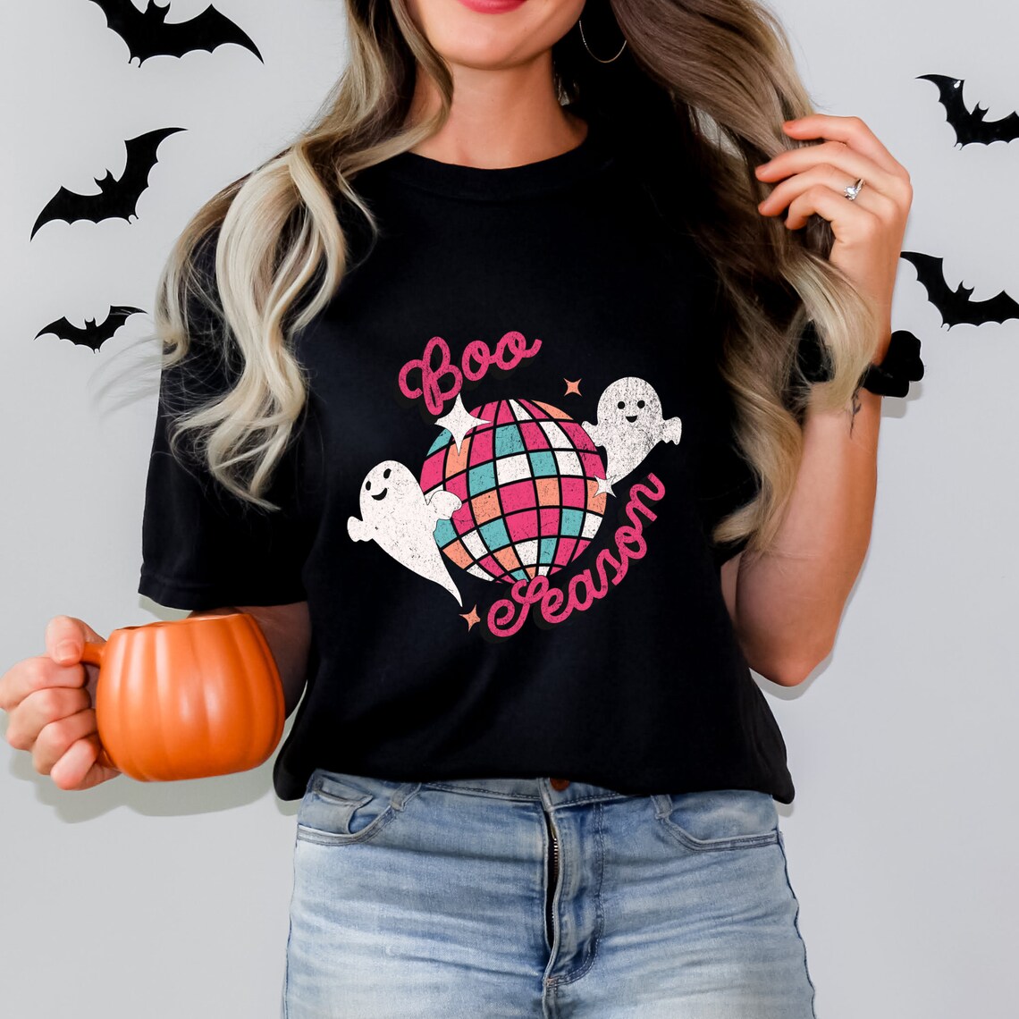 Boo Spooky Season Shirt , Halloween Cute Gift , Spooky Women Shirt ...