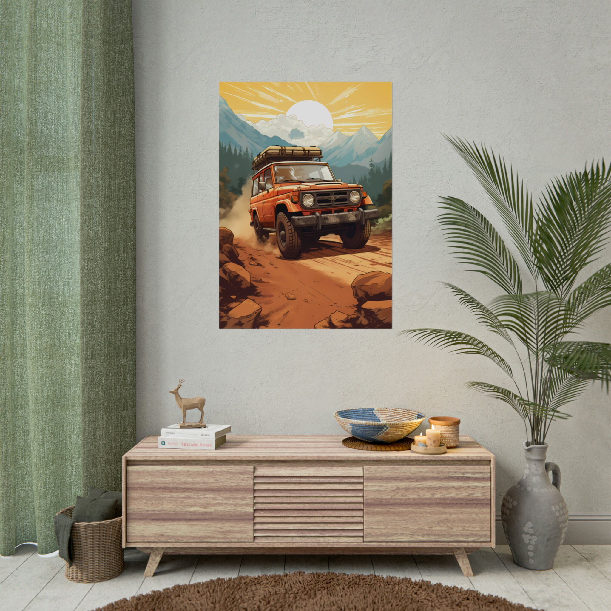 Toyota Land Cruiser Poster: Legendary Off-road Icon Vintage-inspired ...