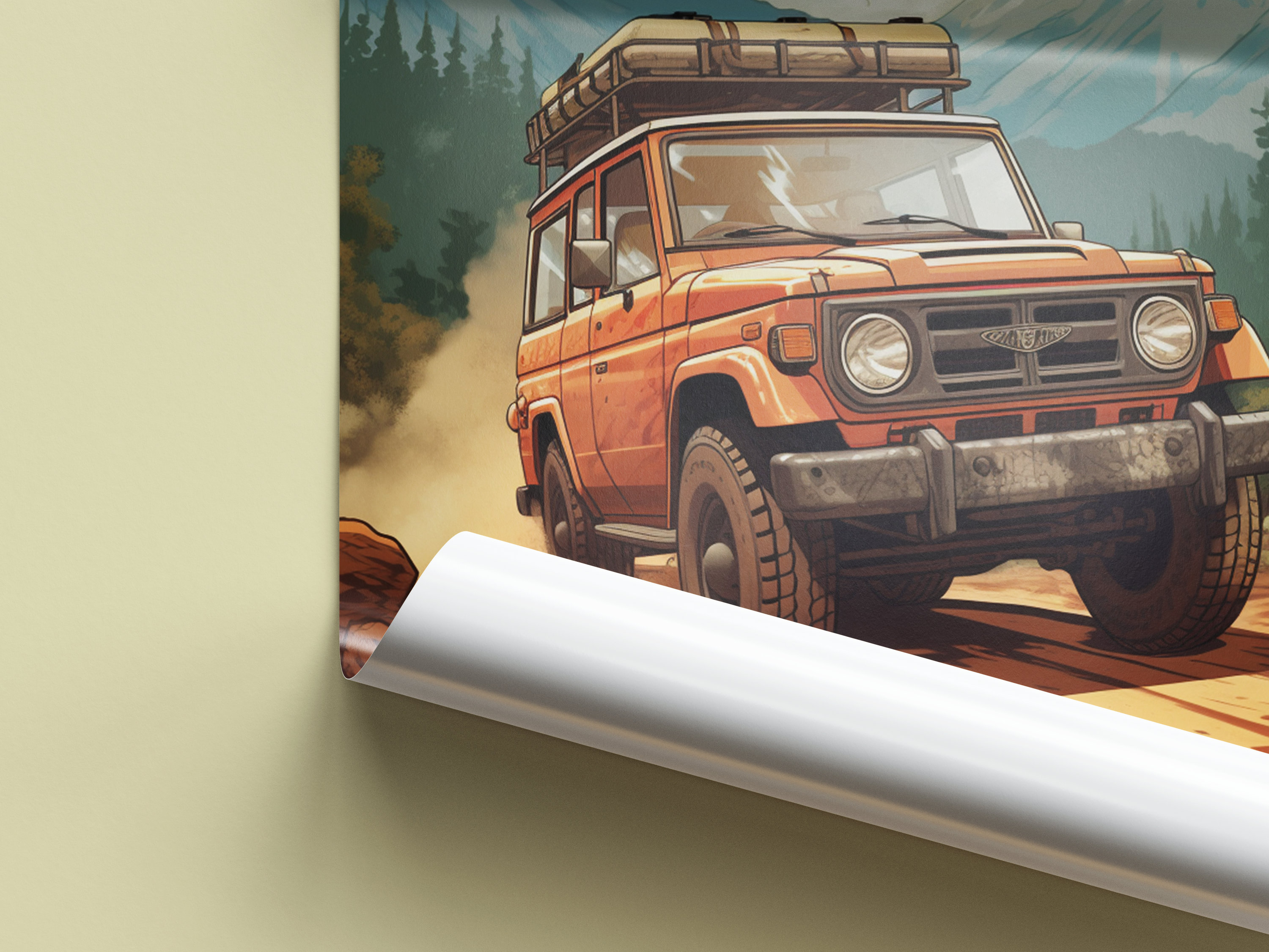 Toyota Land Cruiser Poster: Legendary Off-road Icon Vintage-inspired ...