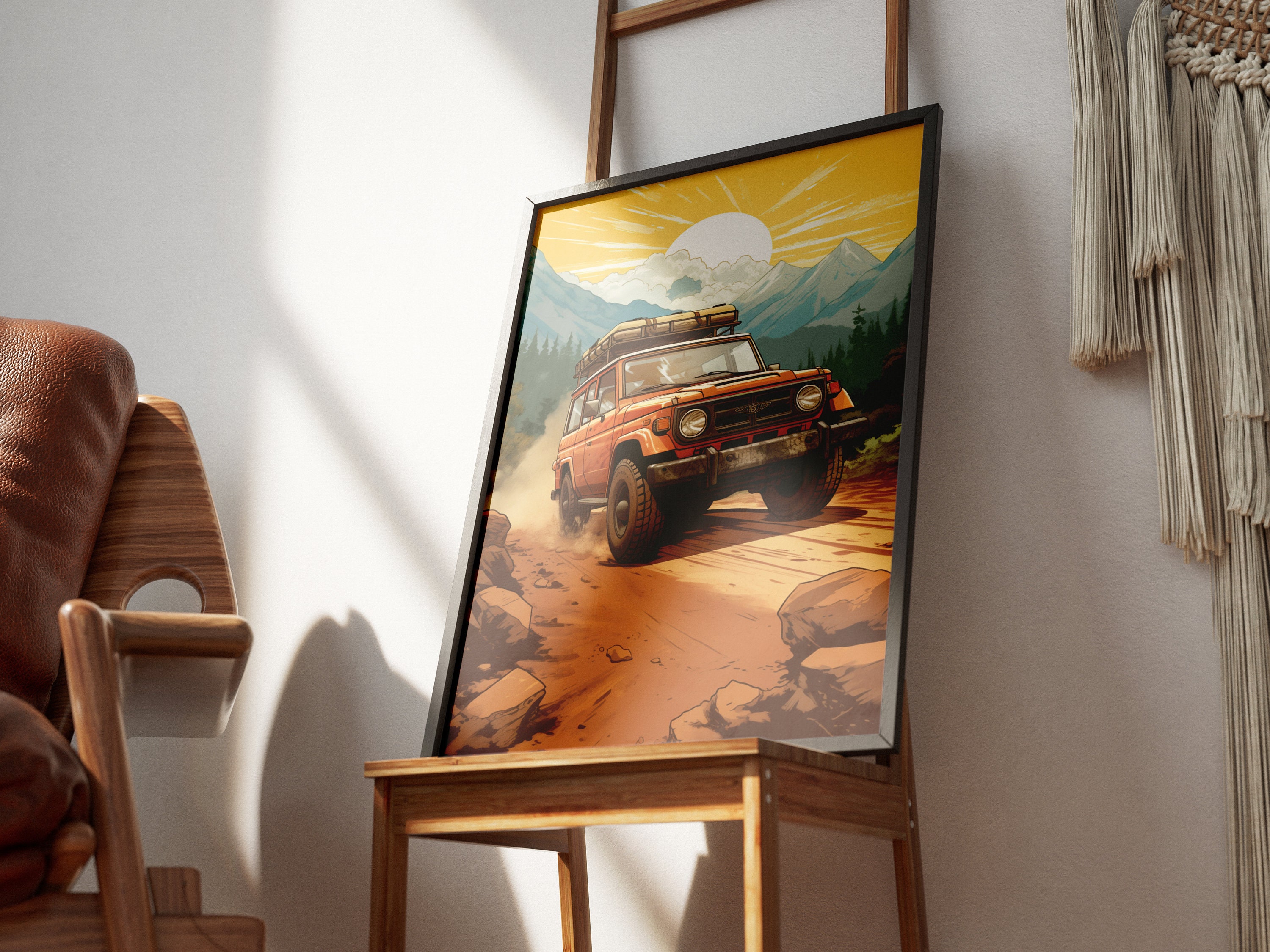 Toyota Land Cruiser Poster: Legendary Off-road Icon Vintage-inspired ...