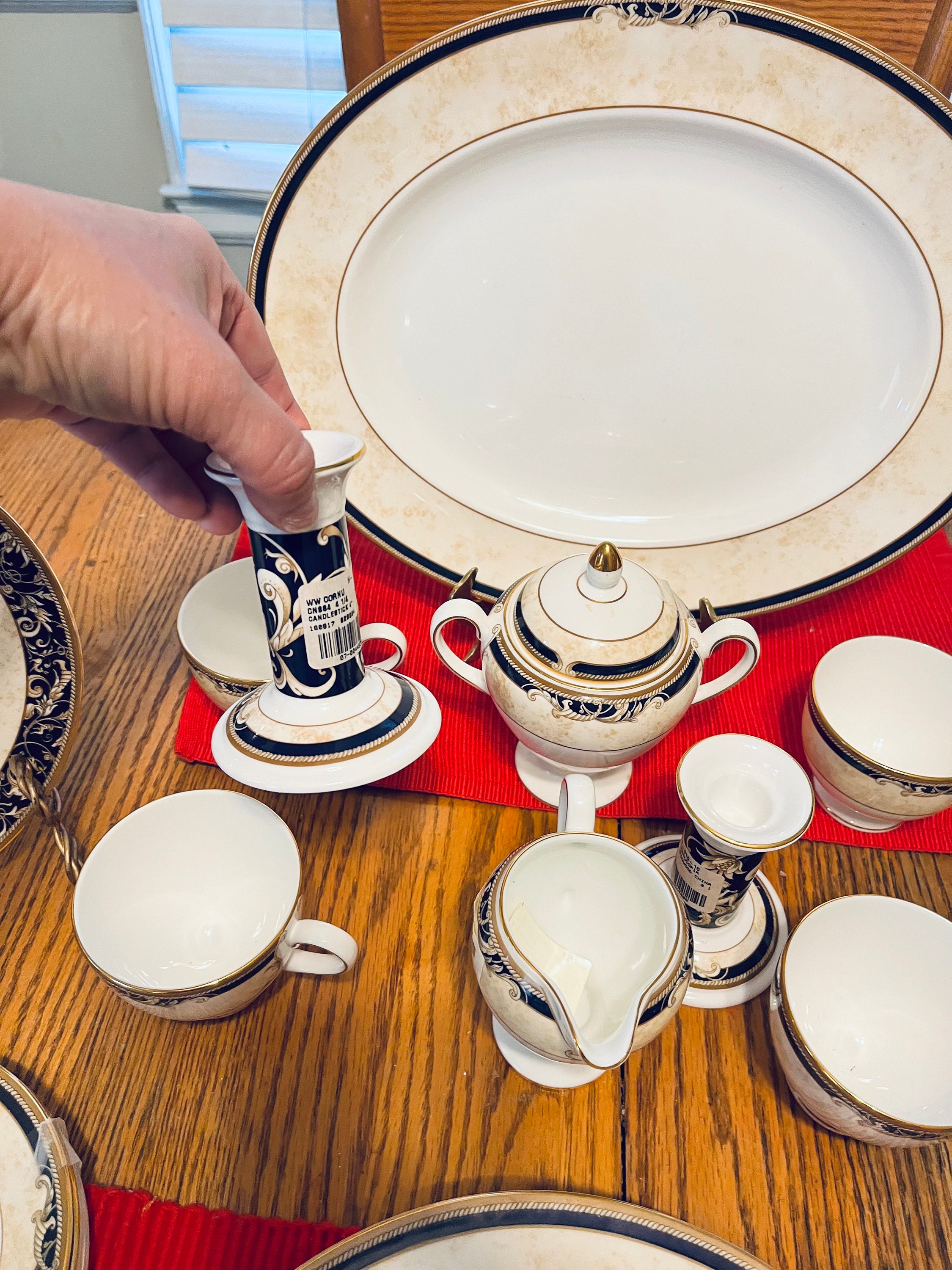 Vintage Wedgewood Cornucopia China Set 5 Piece Plus Additional Pieces ...