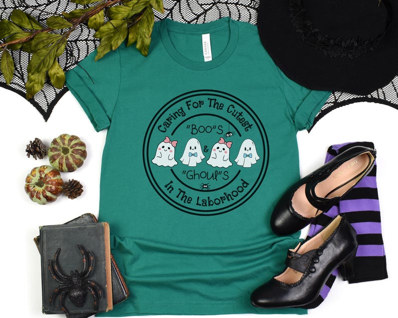 Halloween Labor and Delivery Nurse Shirt, "caring for the Cutest Boo's ...