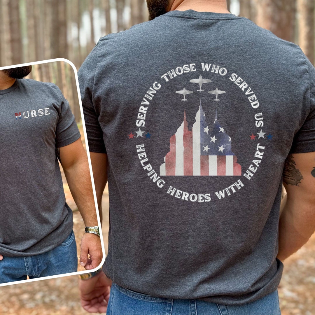Veterans Affairs Registered Nurse Tshirt,serving Those Who Served Us,va ...