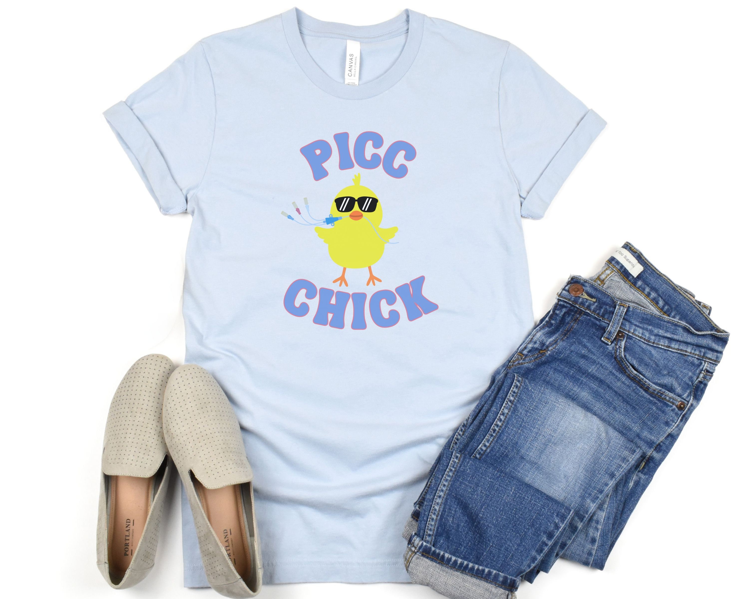 PICC Chick Vascular Access Nurse Shirt, Funny T-shirt for IV and ...