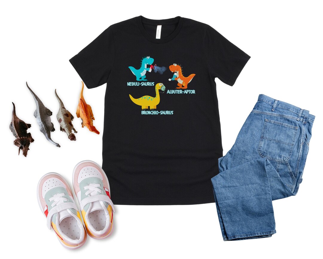 Funny Dinosaur Pediatric Respiratory Therapy Kids T-shirt, Cute Dino ...