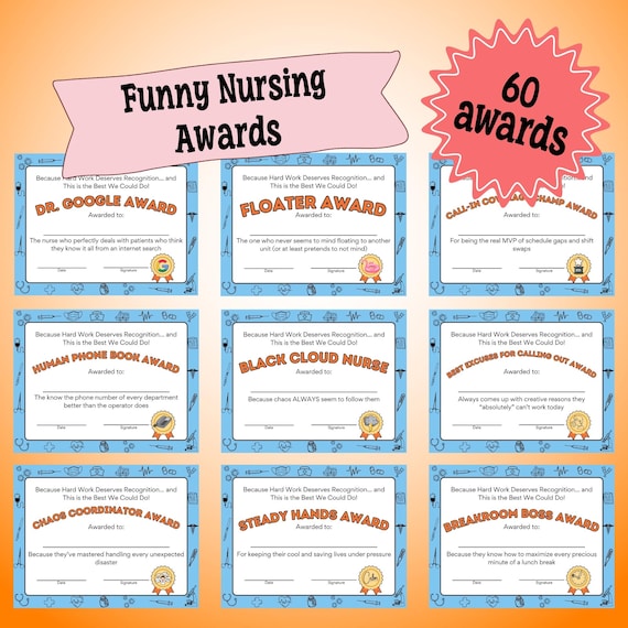Funny Awards For Nursing Students