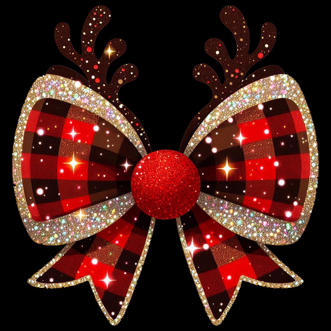 Reindeer Bow, Jesus DTF, Design, DTF Print, Ready to Press, Dtf ...