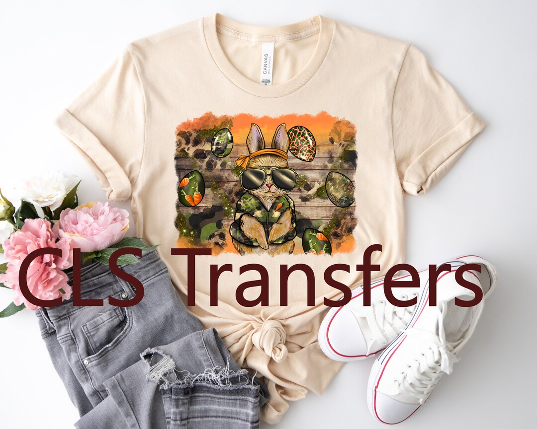 Camo Bunny, Camo Rabbit, Easter, Bunny Hunter, Rabbit Hunter, DTF, DTF ...