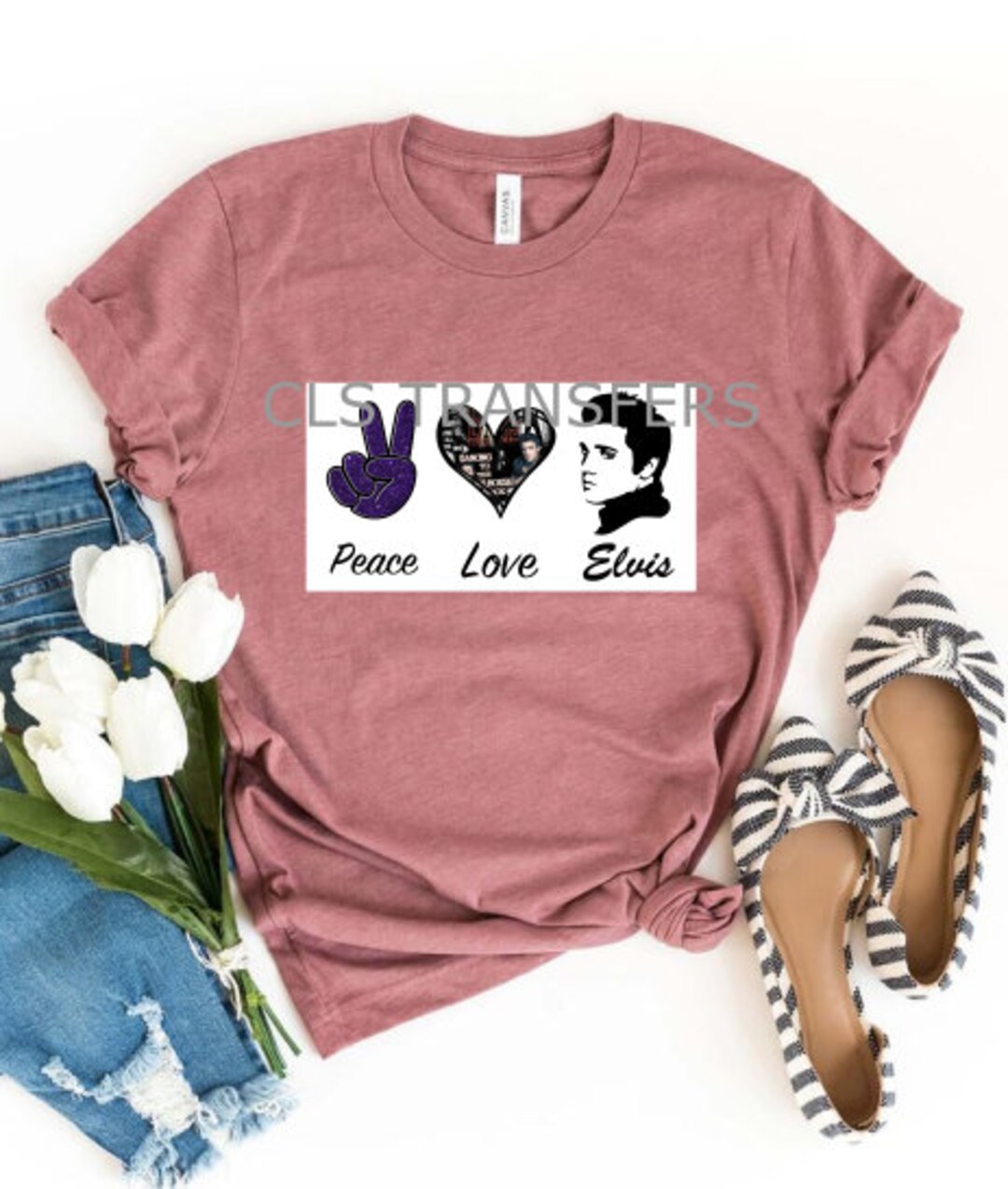 Peace Love Elvis, Elvis, Peace and Love, Elvis DTF, Design, DTF Print ...