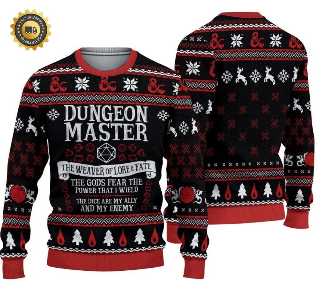 Dungeon Master Premium Ugly Sweater for Men and Women, Perfect Outfit ...
