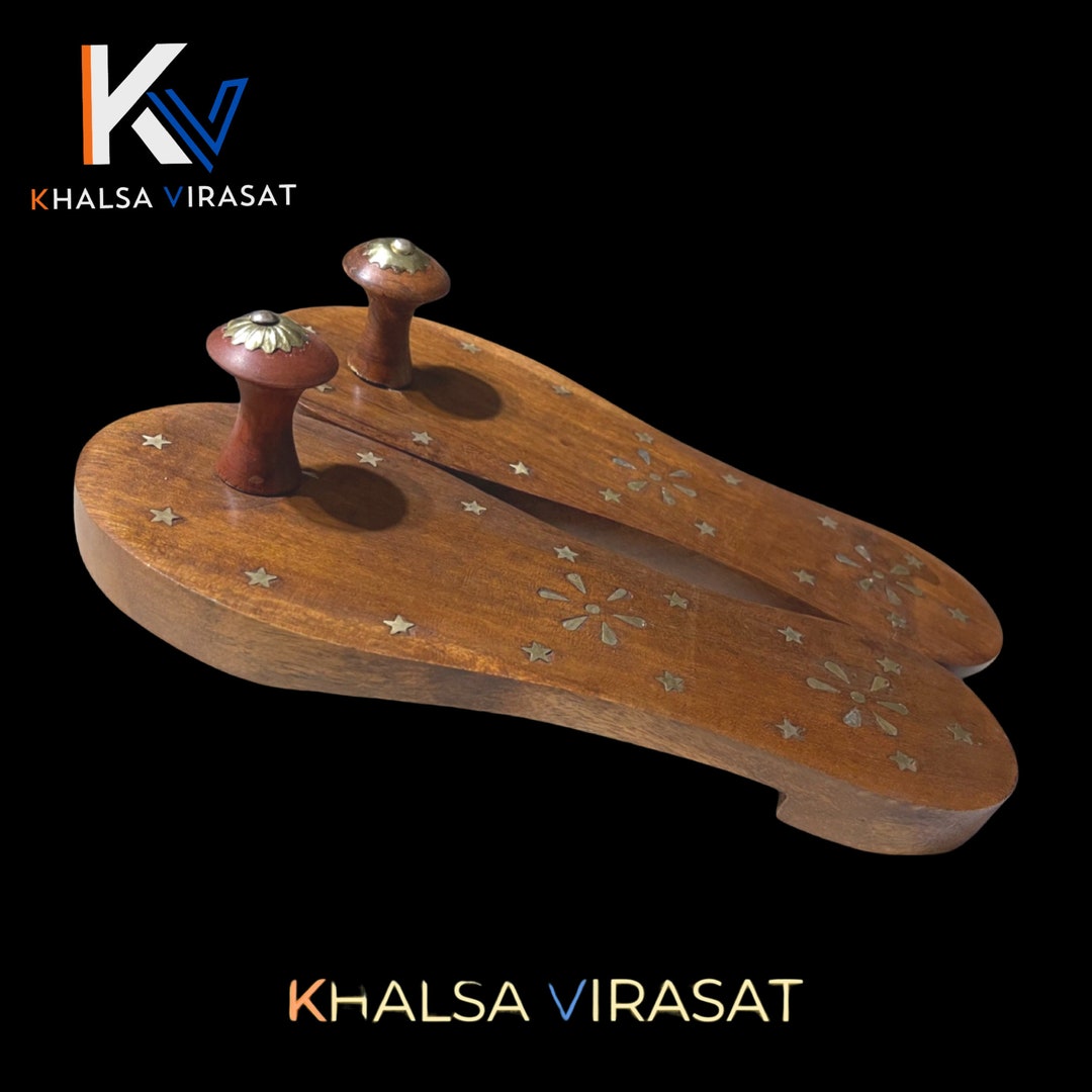 Wooden Khadama, Hand Made Khadau, Traditional Indian Wood Slipper ...