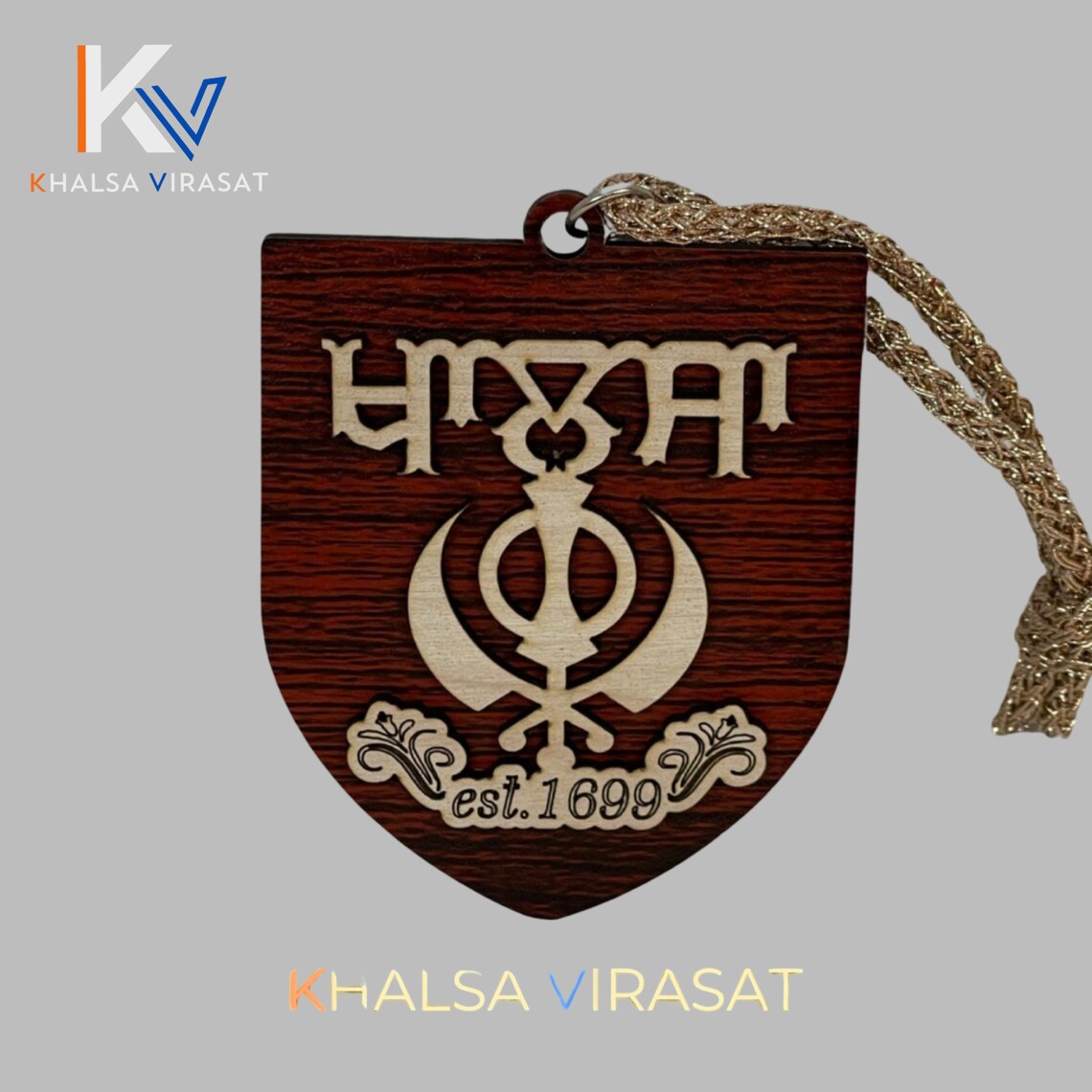 Khalsa Car Hanging, Wood Car Decor, Sikh Gift Items, - Etsy