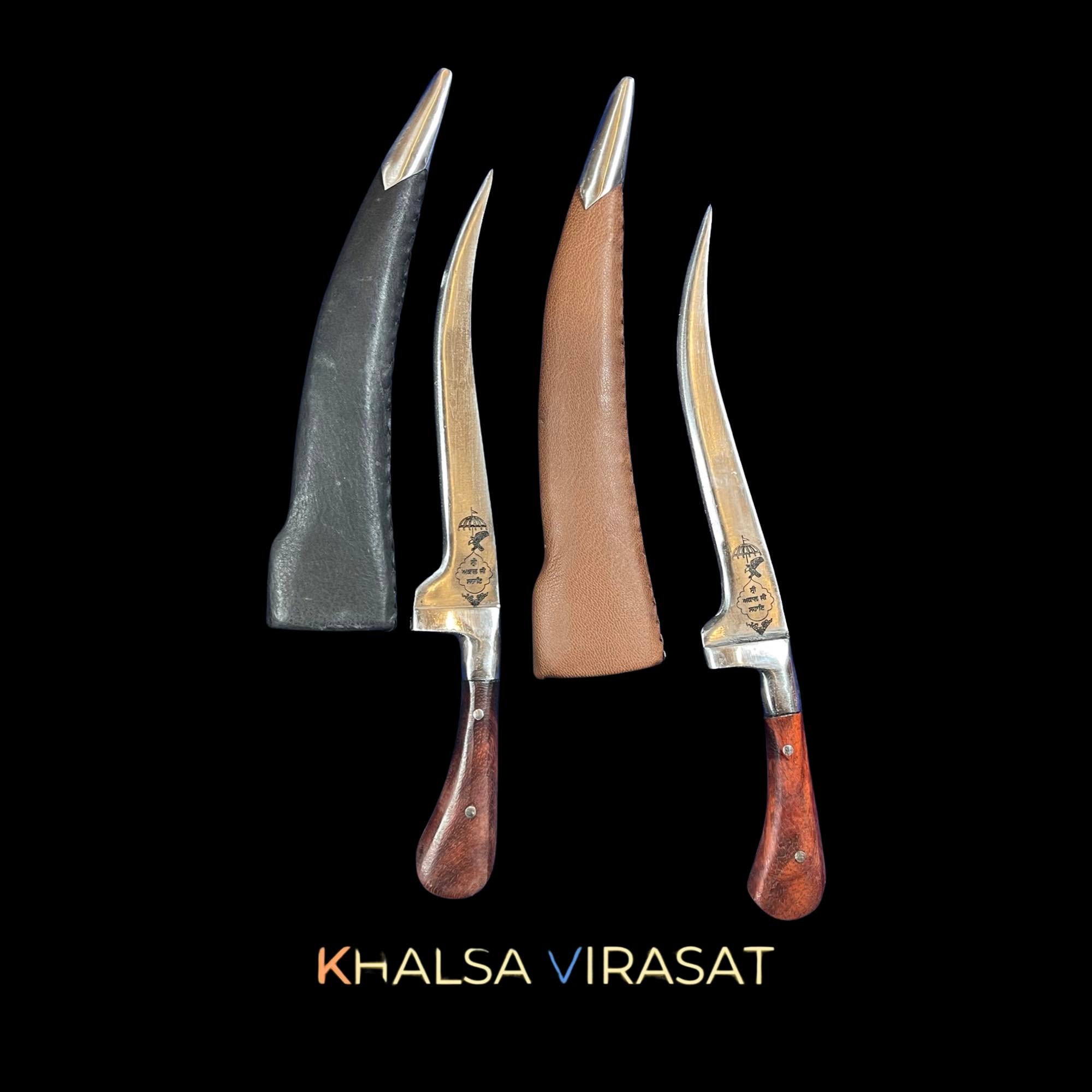 Pesh Kabz, Hand Made Sarbhloh Khanjar, 13 Inches Sikh Kirpan, Sikh ...