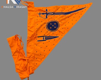 Puratan Nishan Sahib, Sikh Flag, Khalsa Raj Flag, Sikh Items - Etsy
