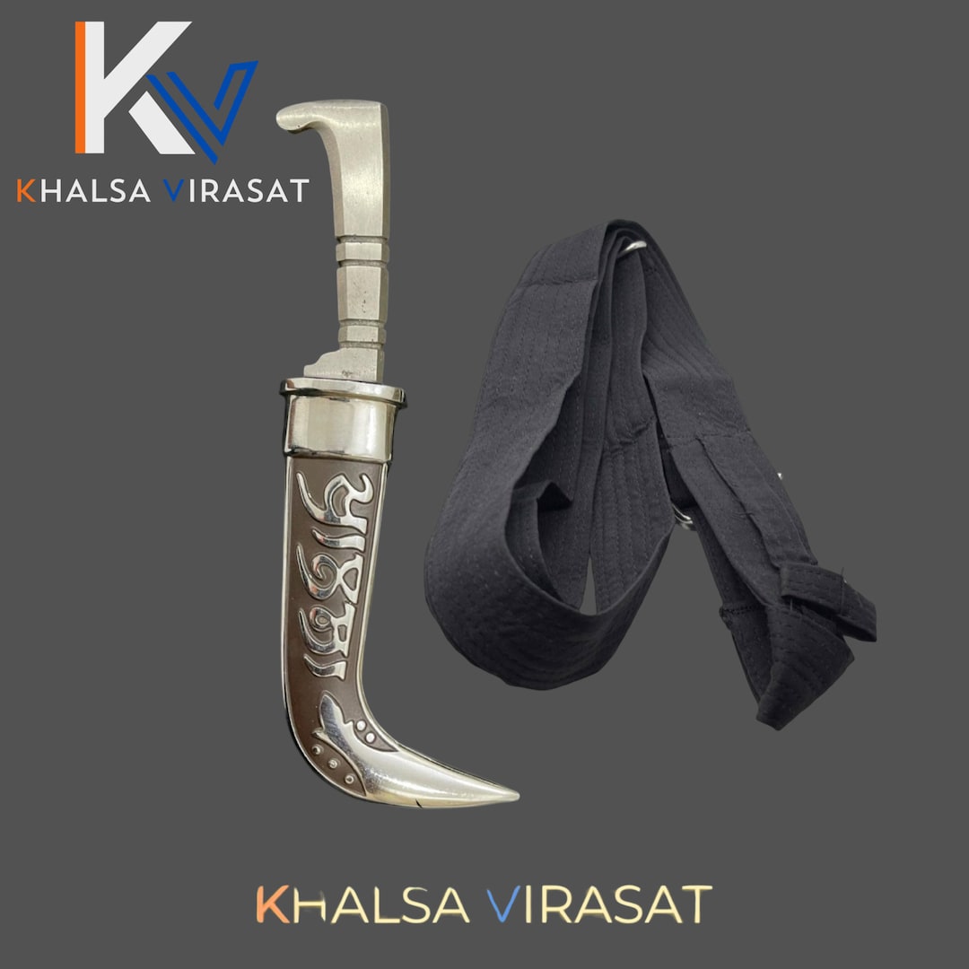 Sikh Kirpan and Gatra Set, Sarbloh Kirpan, Sikh Kakar, Kakkar, Sikh ...