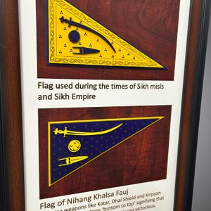Old Sikh Flag Wall Hanging, Sikh Home Decor, Khalsa Flag, Sikh Gift ...