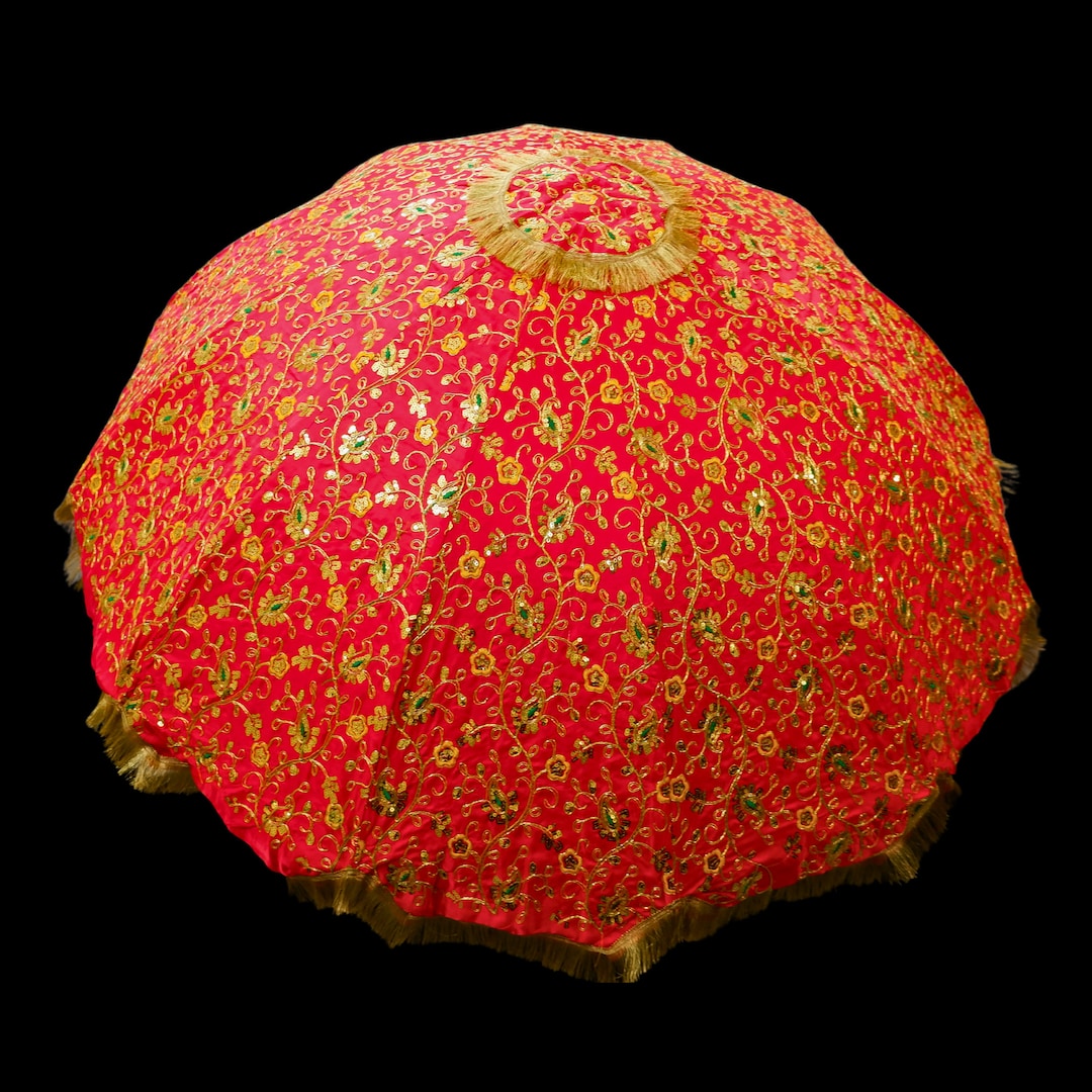Embroidered Chattar Sahib, Sikh Umbrella, Gurudwara Accessory (5 Feet ...