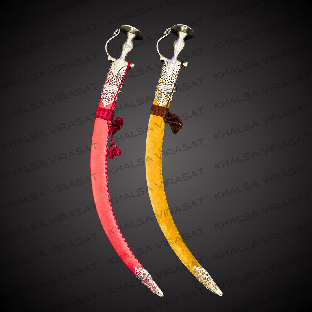 Big Kirpan, Sikh Fancy Goliya, White Copper Work, Sarbhloh, Sikh Kakar ...