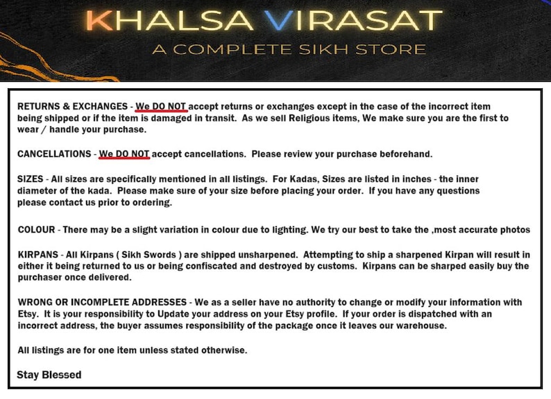 Big Kirpan, Sikh Kirpan, Sikh Sword, Brass Talvar, Talwar, Sikh Gift ...