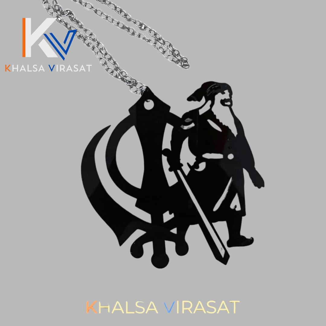 Baba Deep Singh Ji Car Hanging, Khanda Car Hanging, Sikh Car Decor ...
