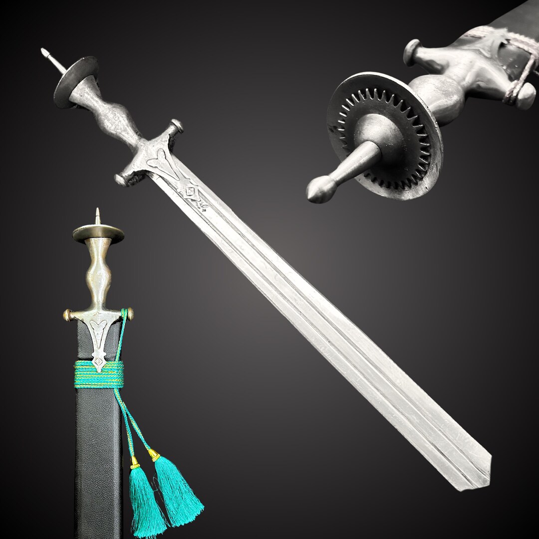 Handmade Iron Khanda Kirpan, Sikh Ceremonial Sword, Baba Deep Singh Ji ...
