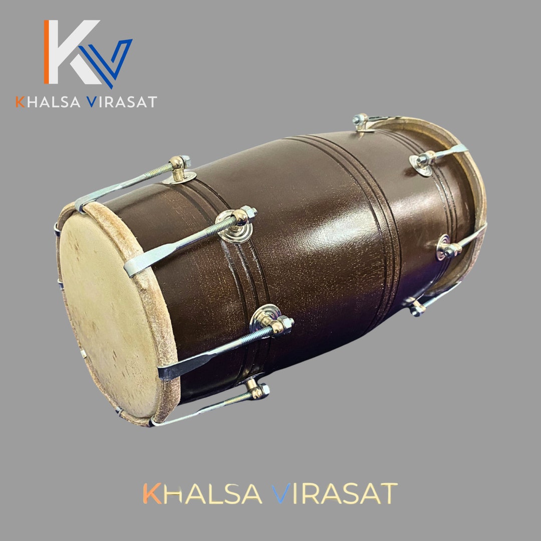 Dholki, Handmade Dholak Drum, Tuned Wood Special Skin, With Bag and ...