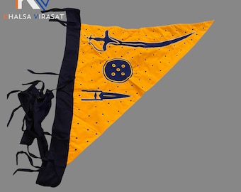 Puratan Nishan Sahib, Sikh Flag, Khalsa Raj Flag, Sikh Items - Etsy