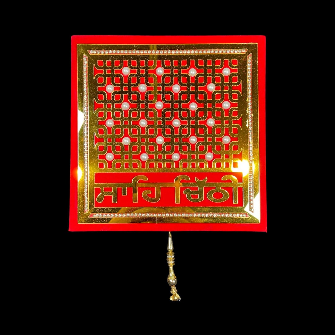 Sahe Chithi, Official Wedding Invitation, Punjabi Wedding, Sikh Wedding ...