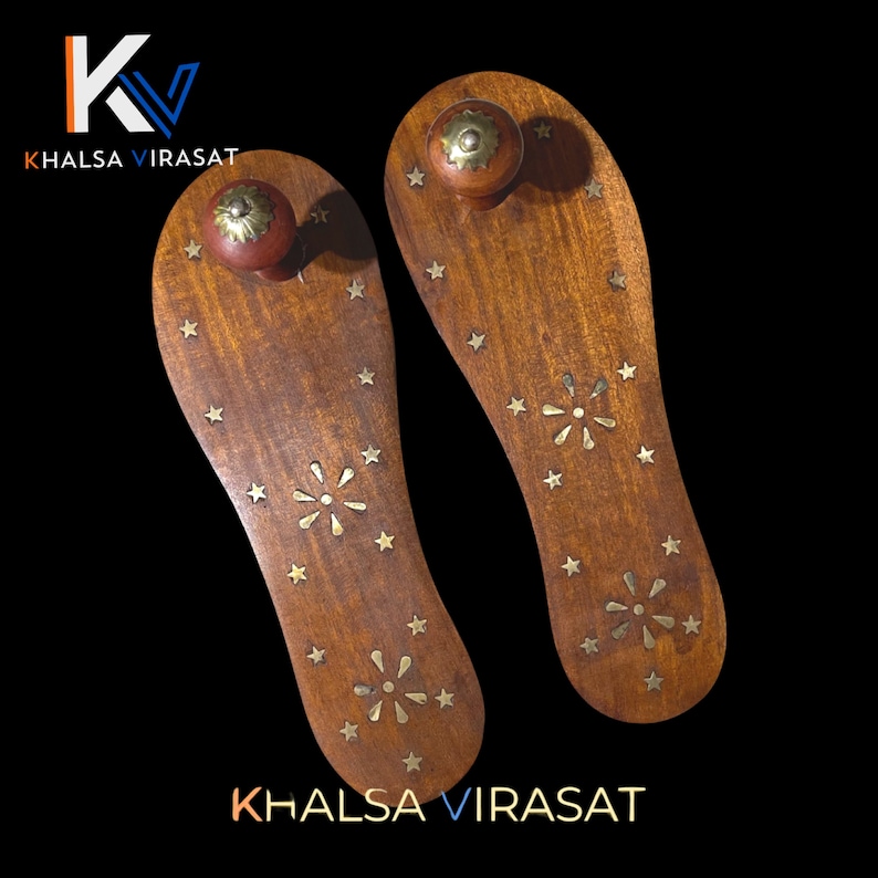 Wooden Khadama, Hand Made Khadau, Traditional Indian Wood Slipper ...