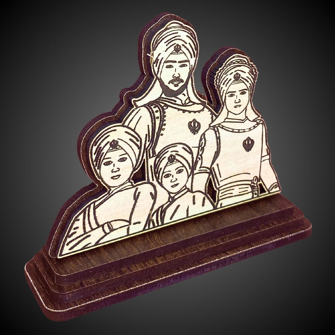 4 Sahibzade Car Dashboard Idol, Sikh Car Decor - Etsy