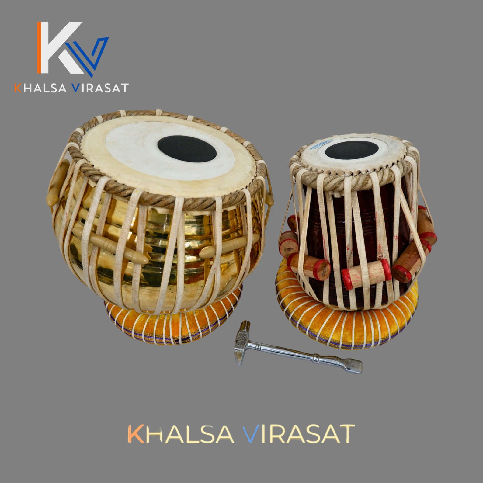 Tabla Set, Indian Drum, Brass Professional Bayan & Dayan Percussion ...