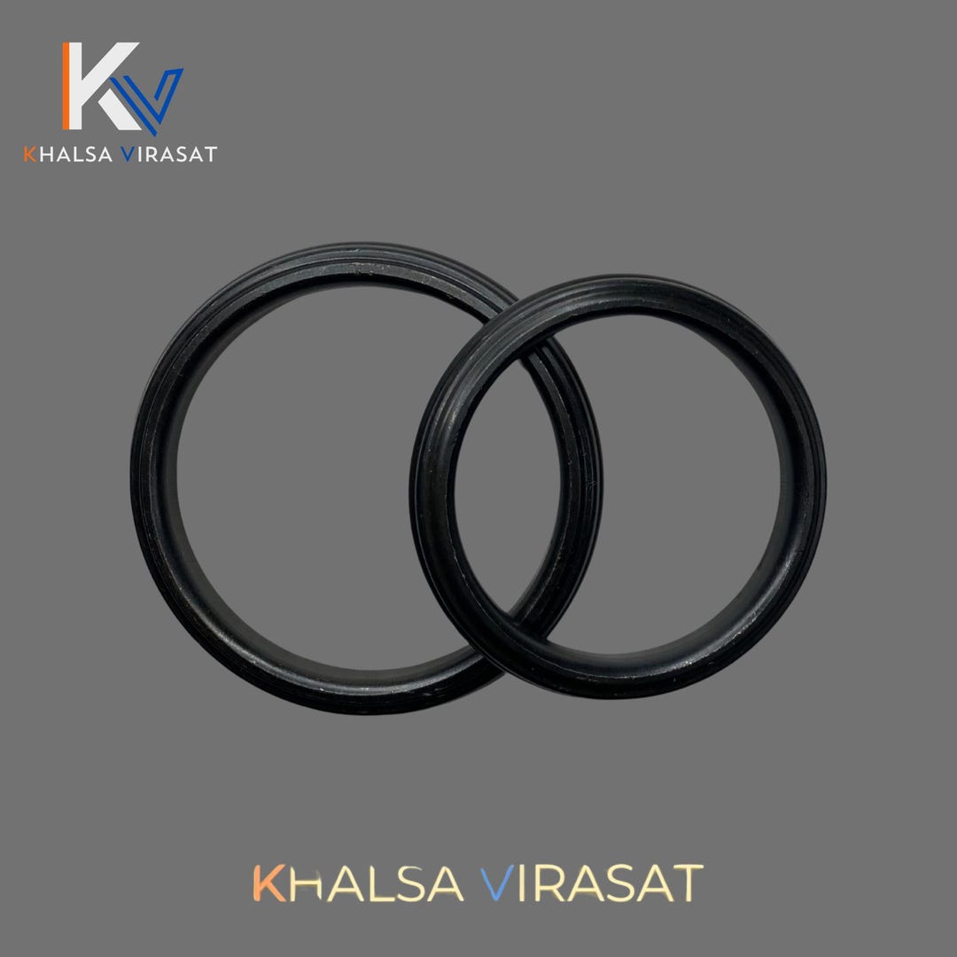 Black Coated Iron Kada, Sikh Bracelet, Punjabi Karah - Etsy