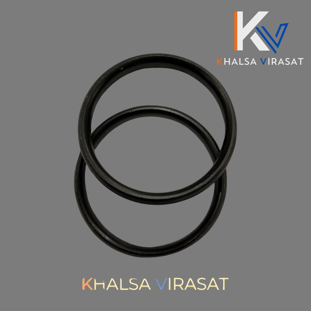 Black Coated Iron Kada, Sikh Kara Bracelet, Punjabi Karah - Etsy