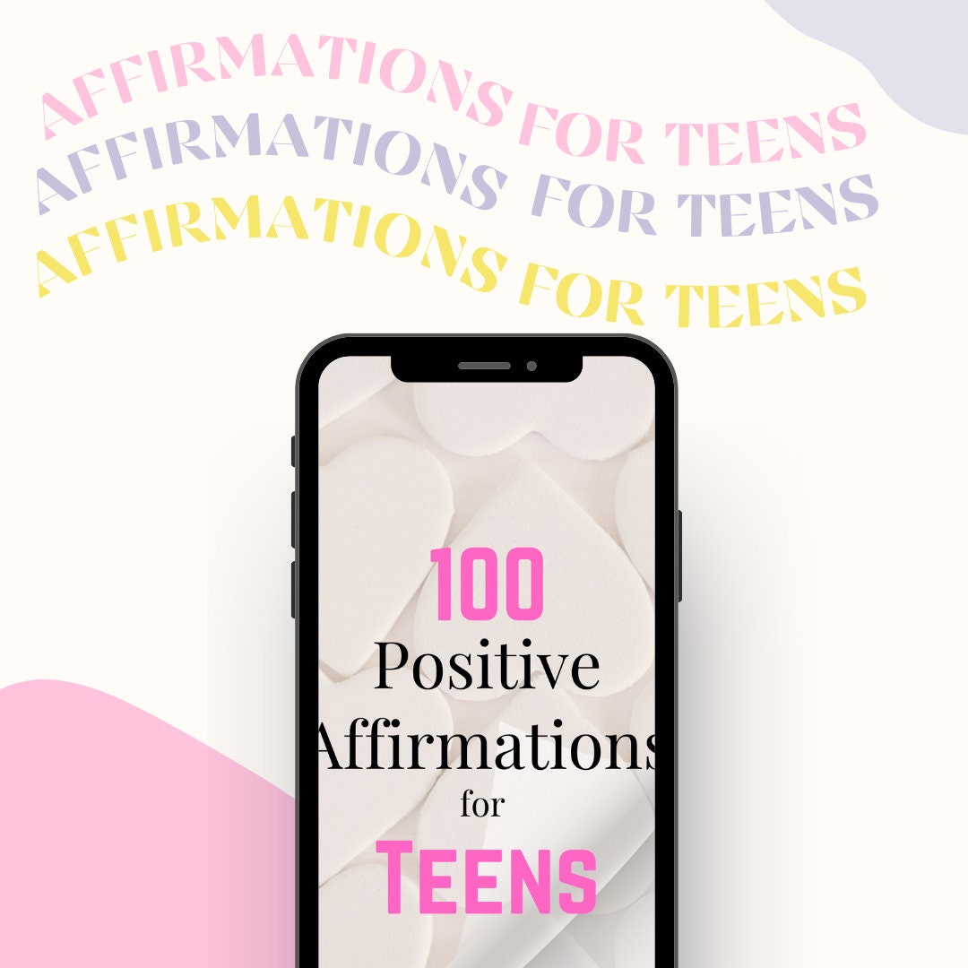 Positive Affirmations for Teens Workbook | Printable+editable Workbook ...