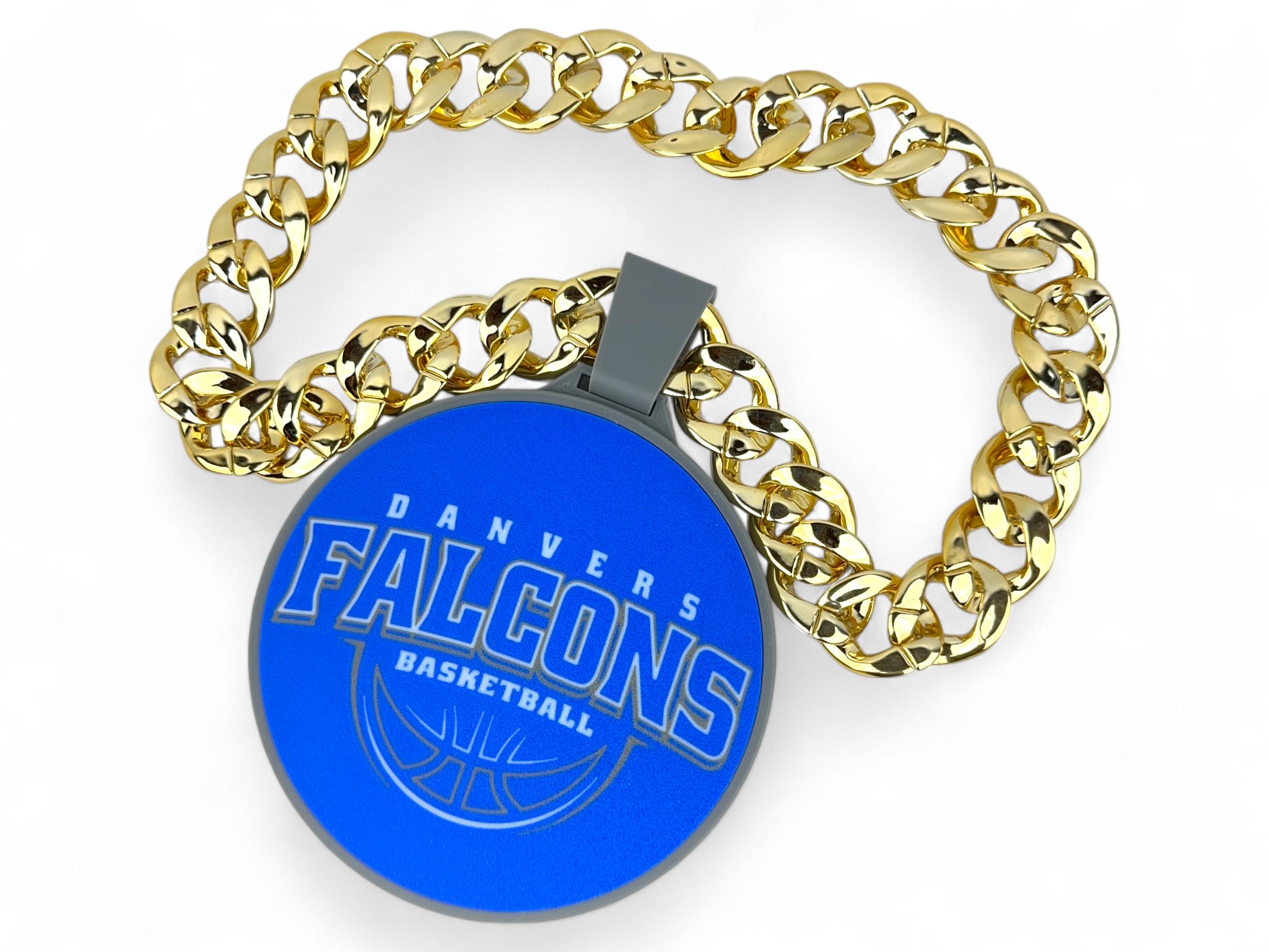 Custom *SPINNER* Pendant Fan Chain | Personalized Sports Logo Necklace ...